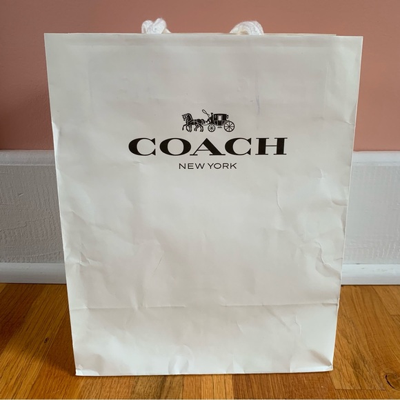 Coach | Bags | Coach White Paper Gift Bag | Poshmark